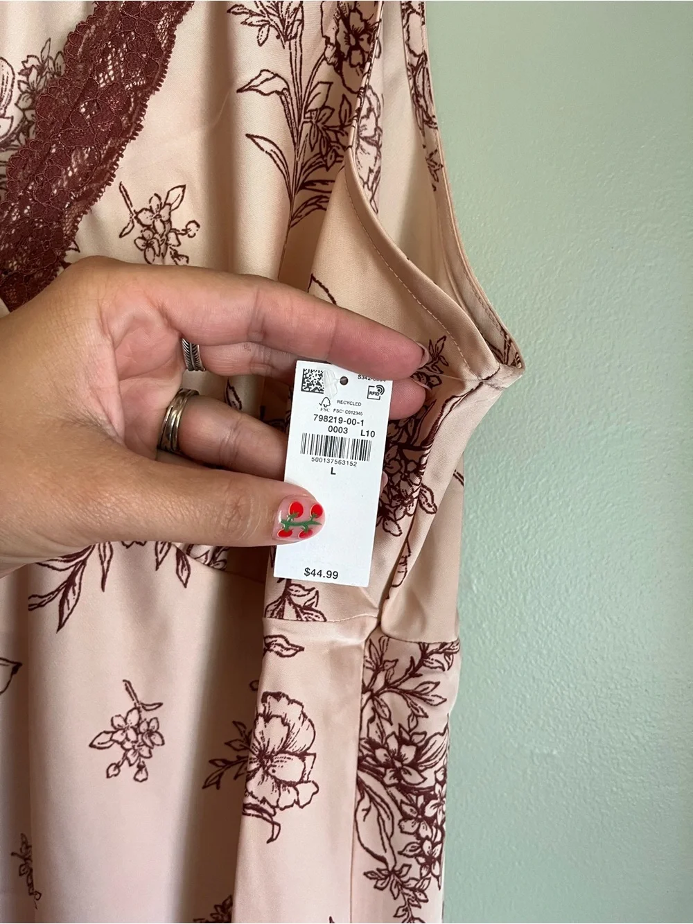 Old Navy | Dresses | Nwt Old Navy Blush Pink Silk Dress With Maroon ...